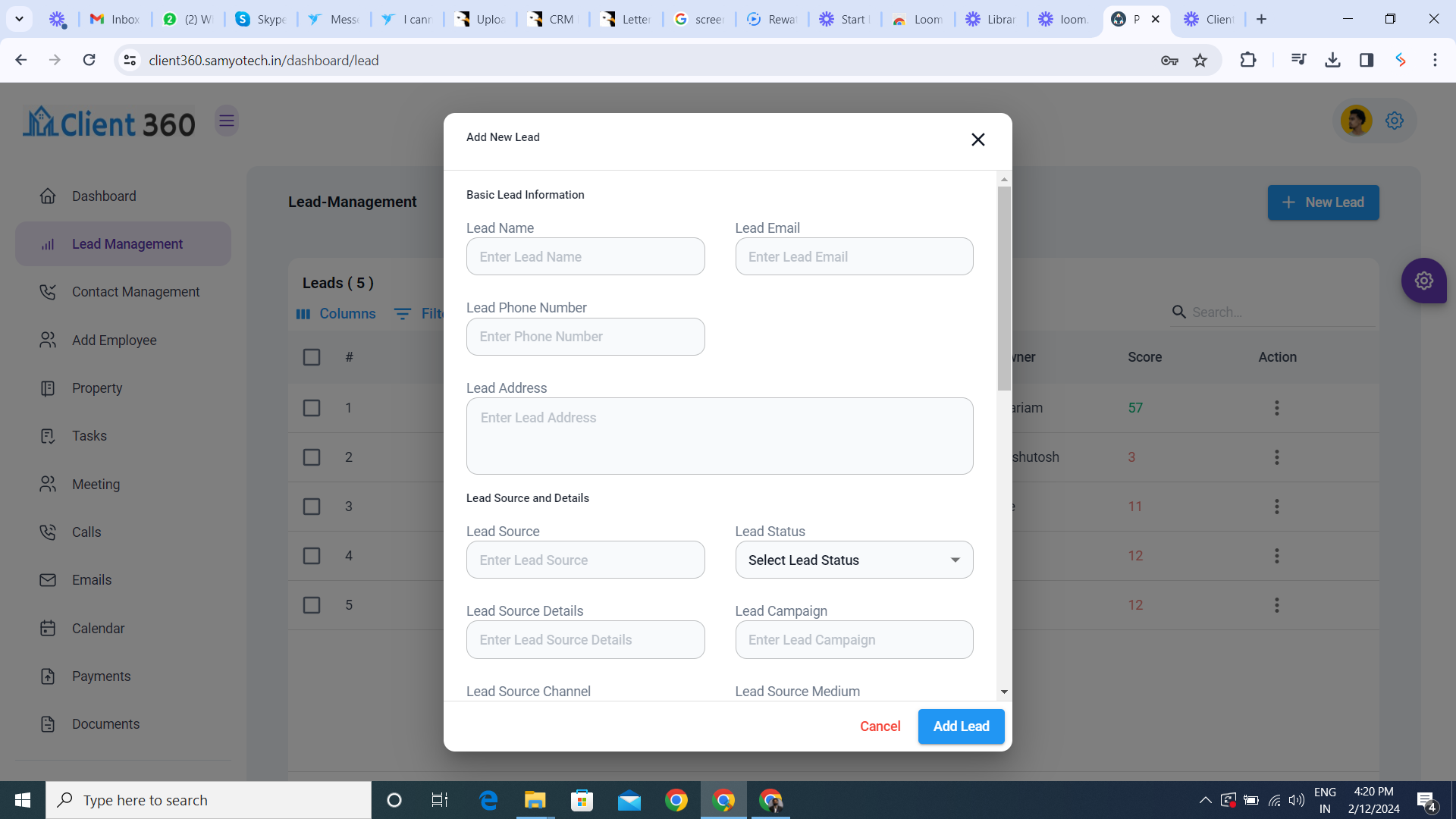 Client360 - A Real Estate CRM by samyotech | CodeCanyon